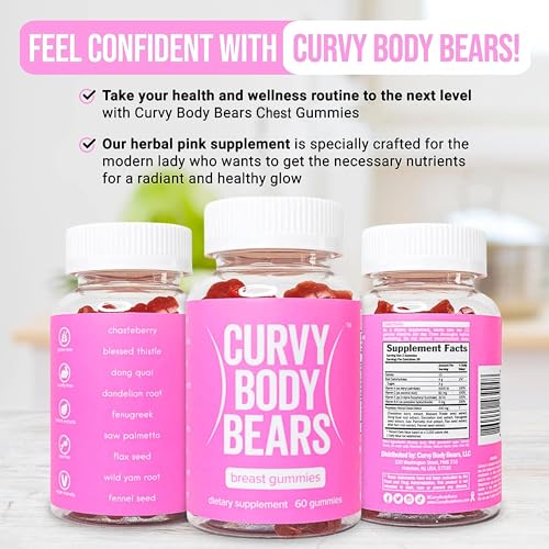 Curvy Body Bears - Chest Gummies - Women’s Support Supplement - Wellne ...