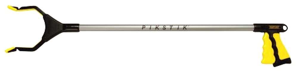 PikStik Pro P-321, Aluminum Reacher, Wide 5.5” Jaw, 360° Rotating Jaw,