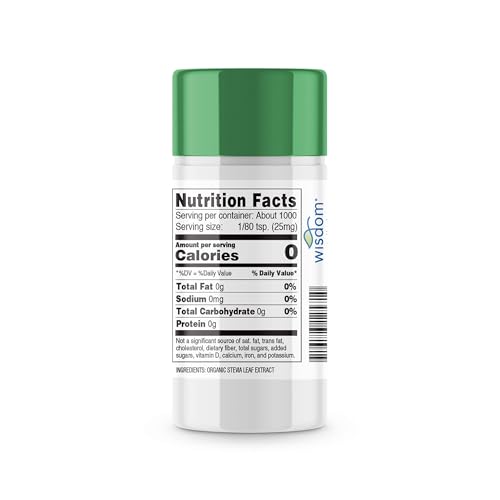 SweetLeaf Organic Stevia Powder Shaker Jar - Zero Calorie Stevia Sweet ...