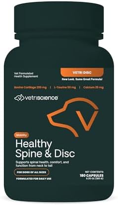 VetriScience Healthy Spine & Disc Easy-Open Capsules, Back & Spinal Su
