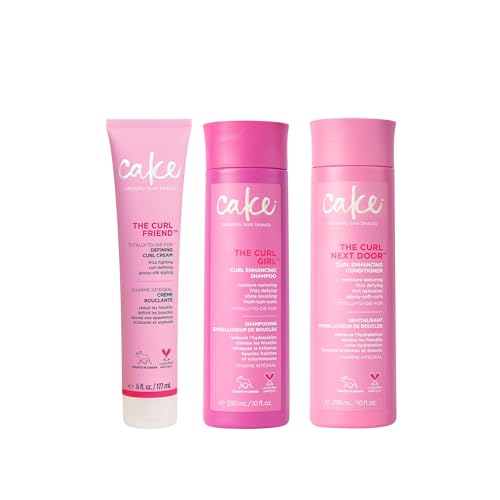 Cake Beauty Curl Friend Curl Defining Shampoo, Conditioner & Cream Set