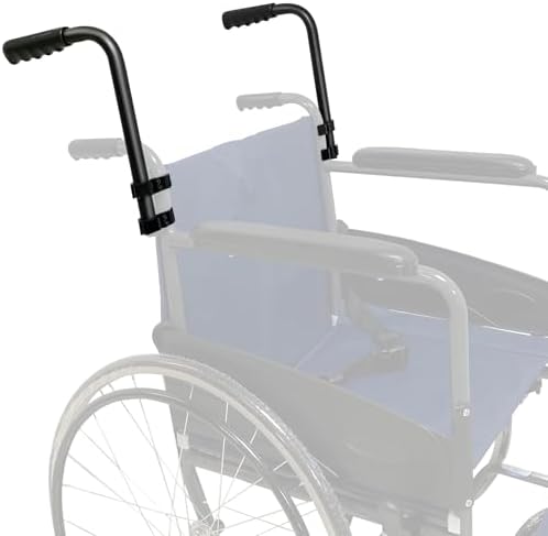 Wheelchair Handle Extenders, (400lbs Weight Capacity) Adjustable Wheel