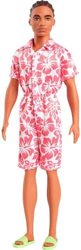 Barbie Fashionistas Ken Doll #235 with Braided Brown Hair, Wearing Cor