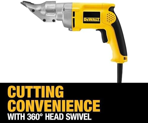 DEWALT Metal Shear, Swivel Head, 18GA (DW890) , Yellow