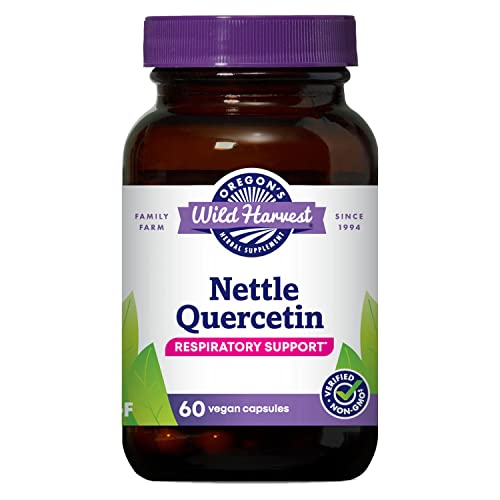 Oregon's Wild Harvest Nettle Quercetin Capsules, Non-GMO Organic Herba