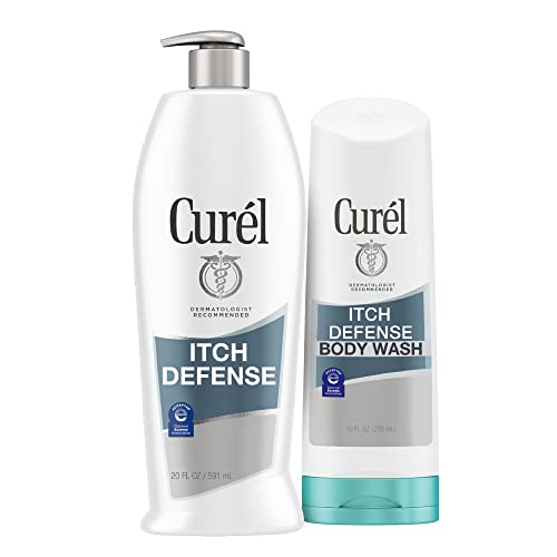Curel Itch Defense Body Lotion and Body Wash Set, Pair Together to Hel