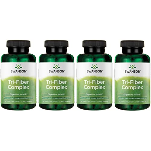 Swanson Tri-Fiber Complex - Digestive Health Supplement Made with Psyl