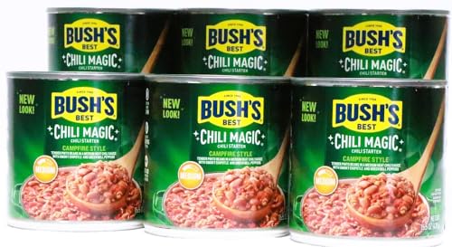 BUSH'S BEST CHILI MAGIC, Chili Starter "Texas Medium" (Pack of 6 ...