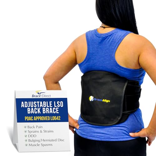 Plus Size Adjustable LSO Lumbar Back Brace with Extension - Lower Back