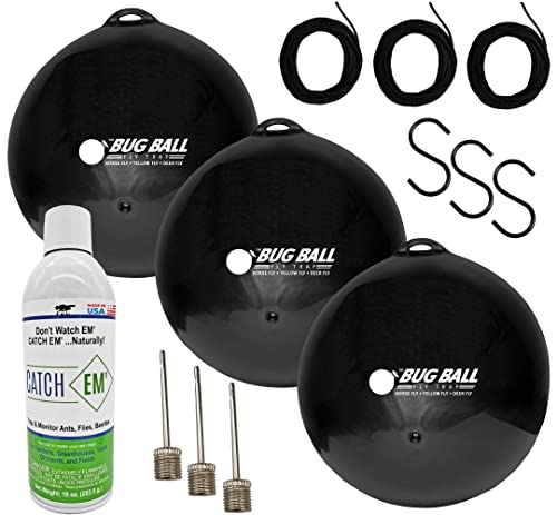 Bug Ball 3 Pack Deluxe Kit Complete- Odorless Eco-Friendly Biting Fly