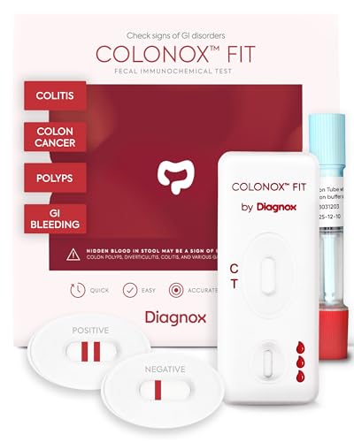 COLONOX at-Home Colon Screening Test Kit – Easy to Use Fecal Occult Bl