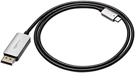 Amazon Basics Aluminum USB-C to DisplayPort Cable - 3-Foot