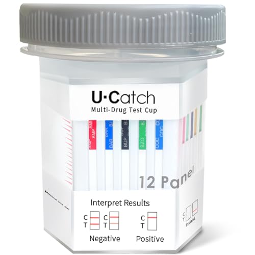 [5 Pack] Multidrug Test Cup Kit: 12 Panel Urine Test Cup Rapid Test at