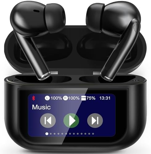 Smart Earphones with Touchscreen, Touch Screen Earbuds, 13 Functions W