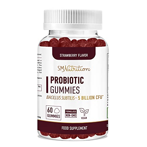 SMNutrition Organic Probiotics Gummies | 5 Billion CFU Probiotics for ...