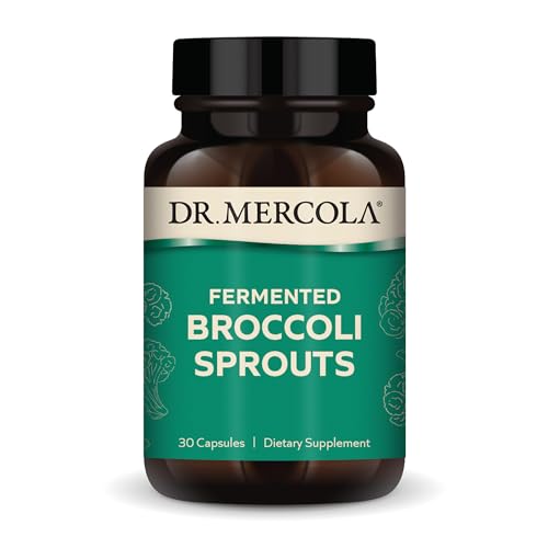 Dr. Mercola Fermented Broccoli Sprouts, 30 Servings (30 Capsules), Die