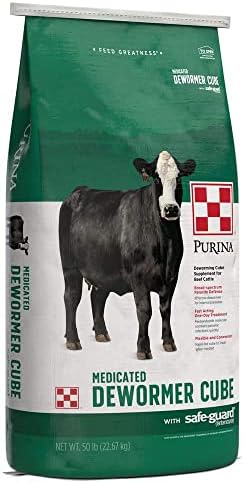 Purina |Cattle Cube Dewormer | 50 Pound (50 LB) Bag