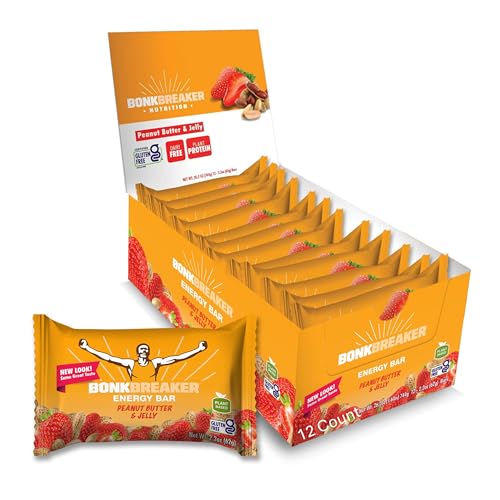 Bonk Breaker Real Food Energy Bar Gluten-Free, 8g Protein, Peanut Butt