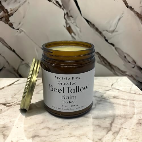 Prairie Fire Candles Beef Tallow Balm - 8 oz - Organic Grass Fed - Moi