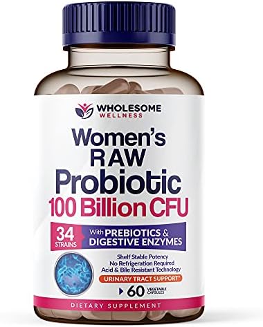 Dr. Formulated Raw Probiotics for Women 100 Billion CFUs Capsules with ...