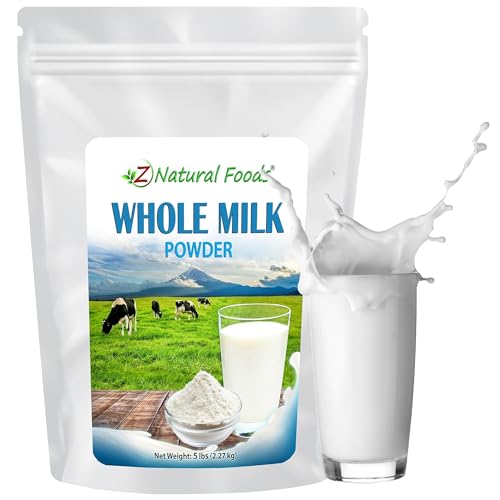 Z Natural Foods Premium Whole Milk Powder - Powdered Milk for Baking,