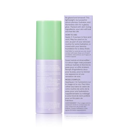 Glossmetics Peptide Glazed Face Serum For Women - Hydrating, Pore Tigh ...