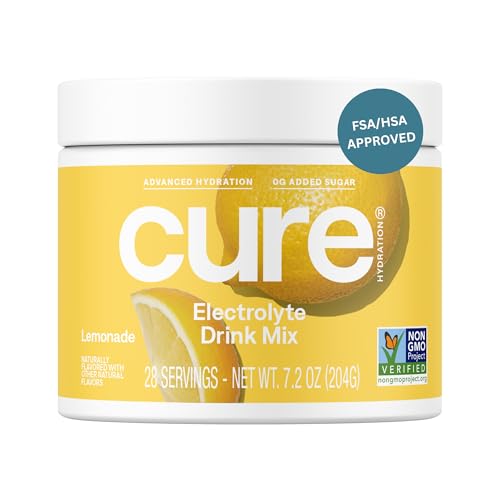 Cure Hydration | Plant-Based Electrolyte Drink Mix | No Added Sugar ...