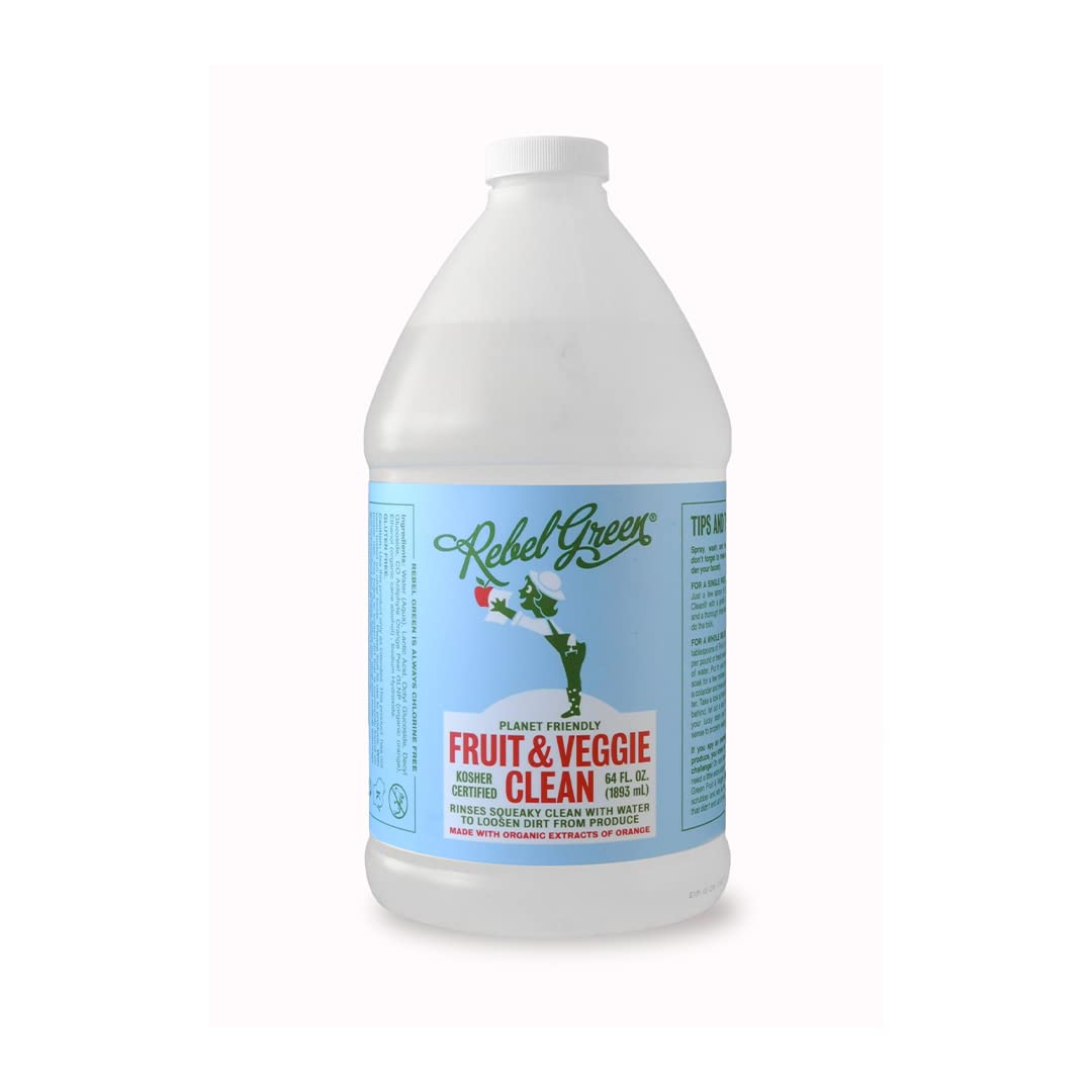 Rebel Green Fruit & Veggie Wash - Natural Produce Wash - Plant-Based V