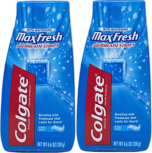 Colgate Max Fresh Liquid Toothpaste with Mini Breath Strips, Cool Mint ...