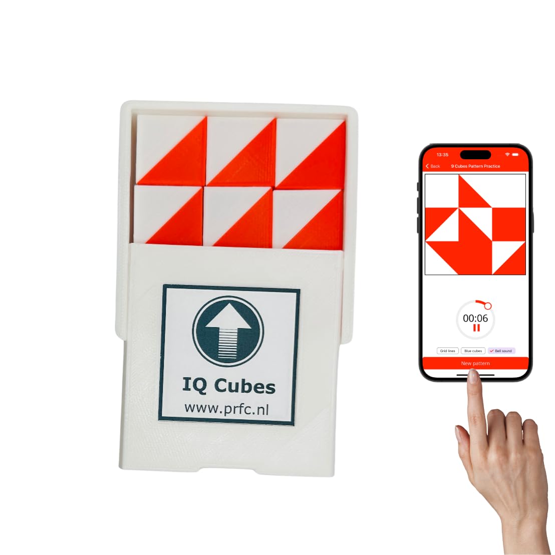 IQ Cubes - Study for Block-Design Test, Practice cognitive spatial rea