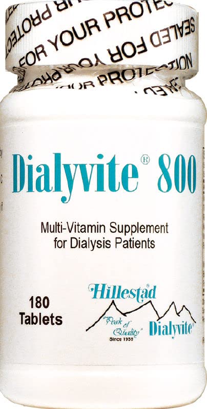 Dialyvite 800 Multi-Vitamin Supplement for Dialysis Patients, 180 Tabl