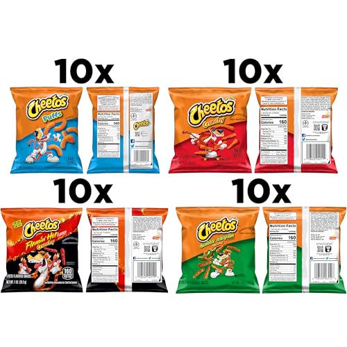 Cheetos Cheese Flavored Snacks, Variety Pack, (Pack of 40) – kate ...