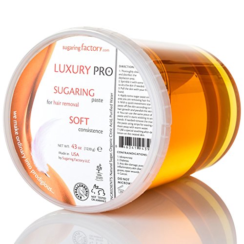 Sugaring Paste Luxury Pro Waxing Kit - Super Soft Organic Sugar Wax fo