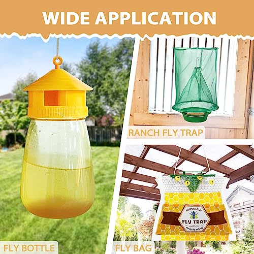 10 Pack Fly Bait, Fly Trap Bait for Outdoor, Fly Bait Refill, Fly Catc ...