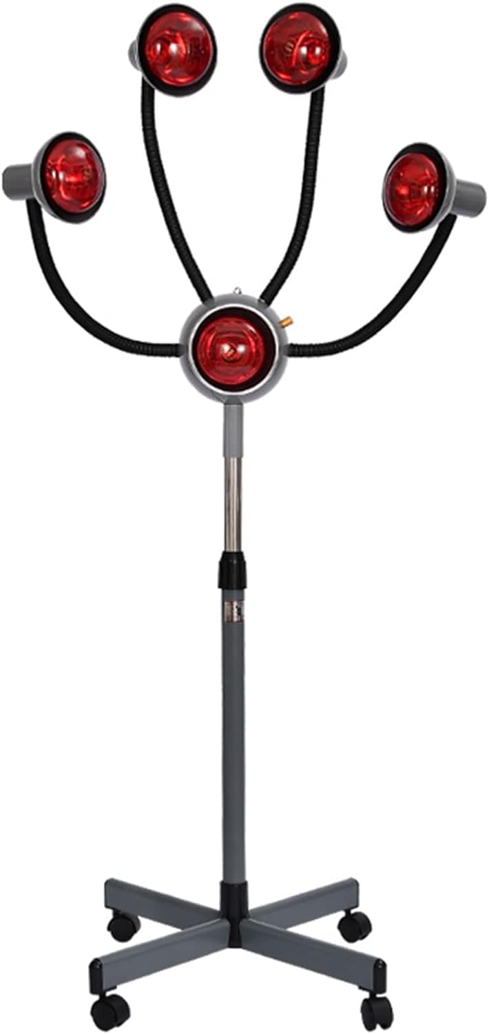 5 Head Infrared Light Heat Therapy Red Lamp Infrared Light Salon Hair