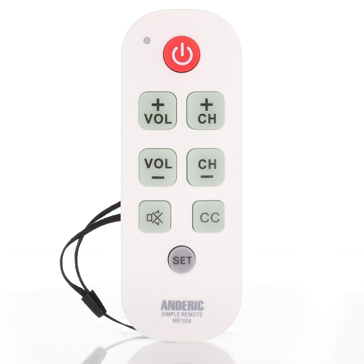 Anderic RR1004 Universal Big Button TV Remote. Easy to Use, Smart TV,