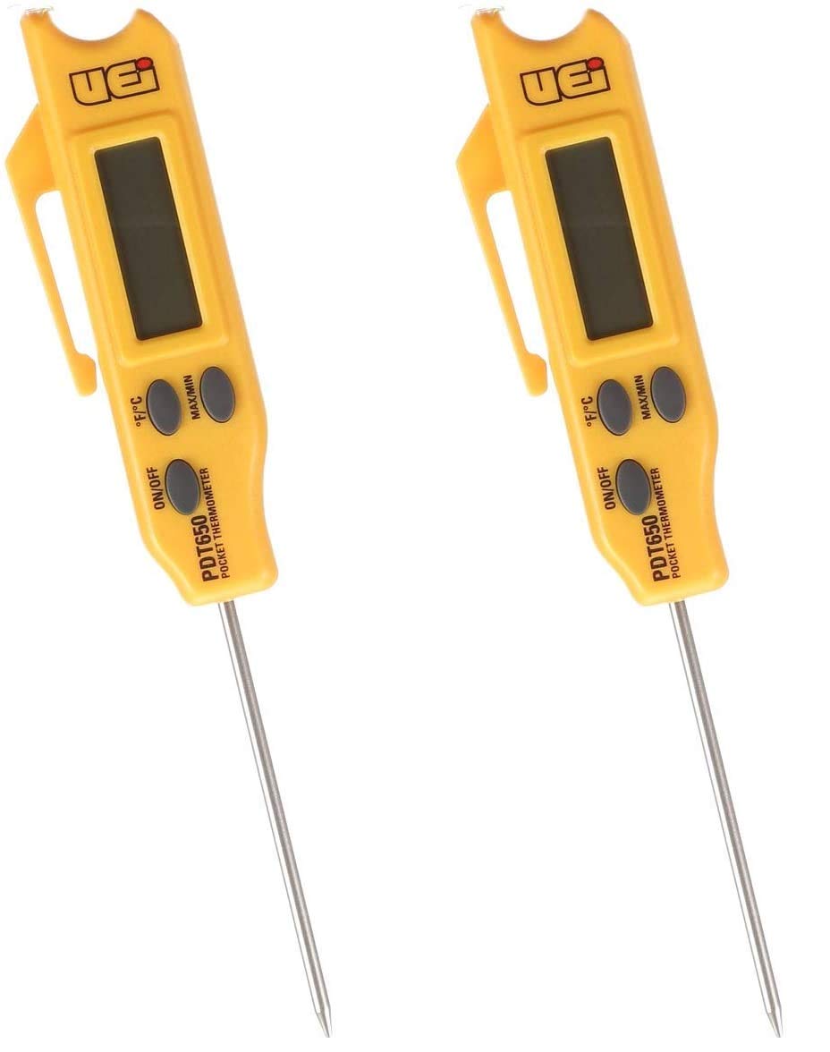 UEi Test Instruments PDT650 Folding Pocket Digital Thermometer,Yellow ...