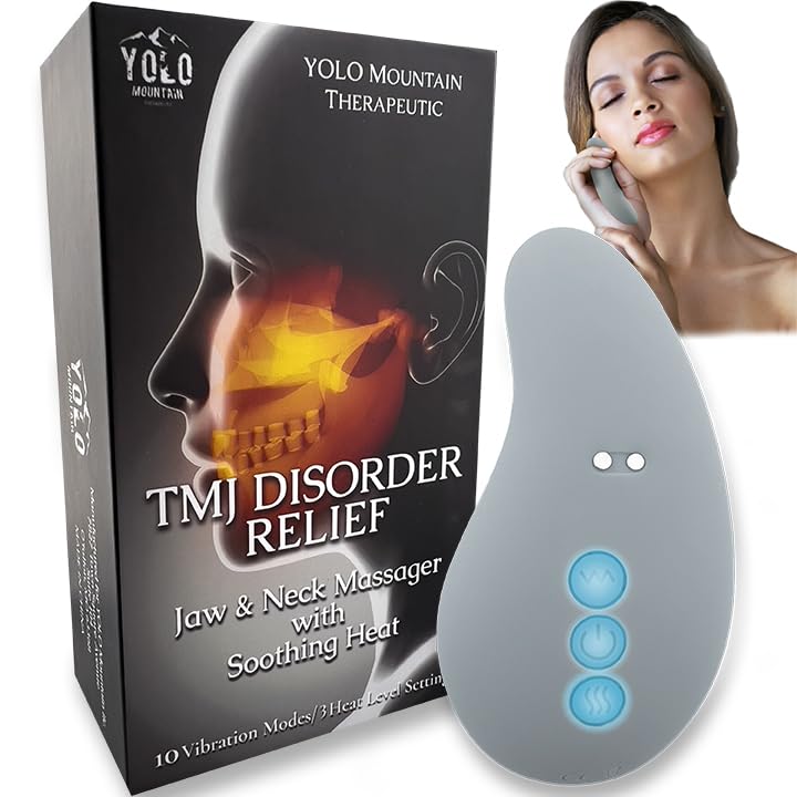 TMJ Relief Products Jaw Massager w/ Unique Warming Mode Option, Patent