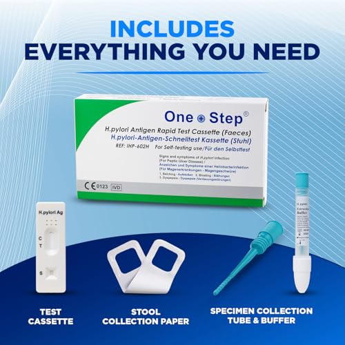 Stomach Ulcer Test Helicobacter H Pylori - Faecal Kit - One Step (1 Te ...