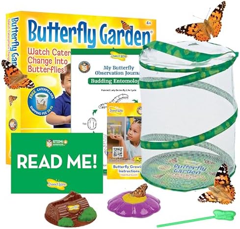 Insect Lore Butterfly Garden Kit, Painted Lady Butterfly Kit with Vouc ...
