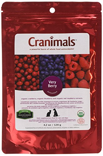 Cranimals Very Berry Antioxidant Superfood Berry Powder for Dogs and C