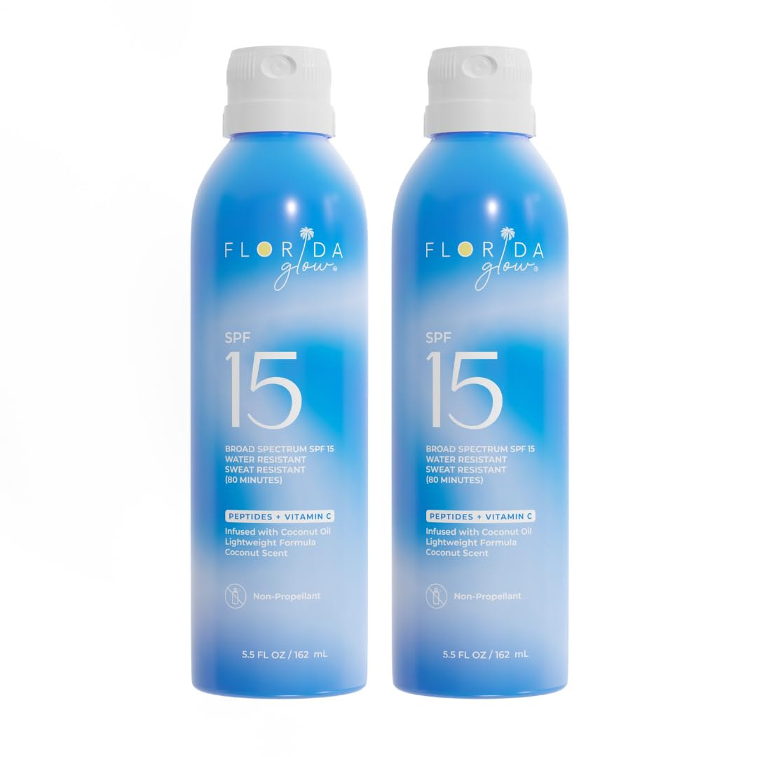 Florida Glow SPF 15 Sunscreen Spray - Hawaii 104 Reef Act & Florida Ke