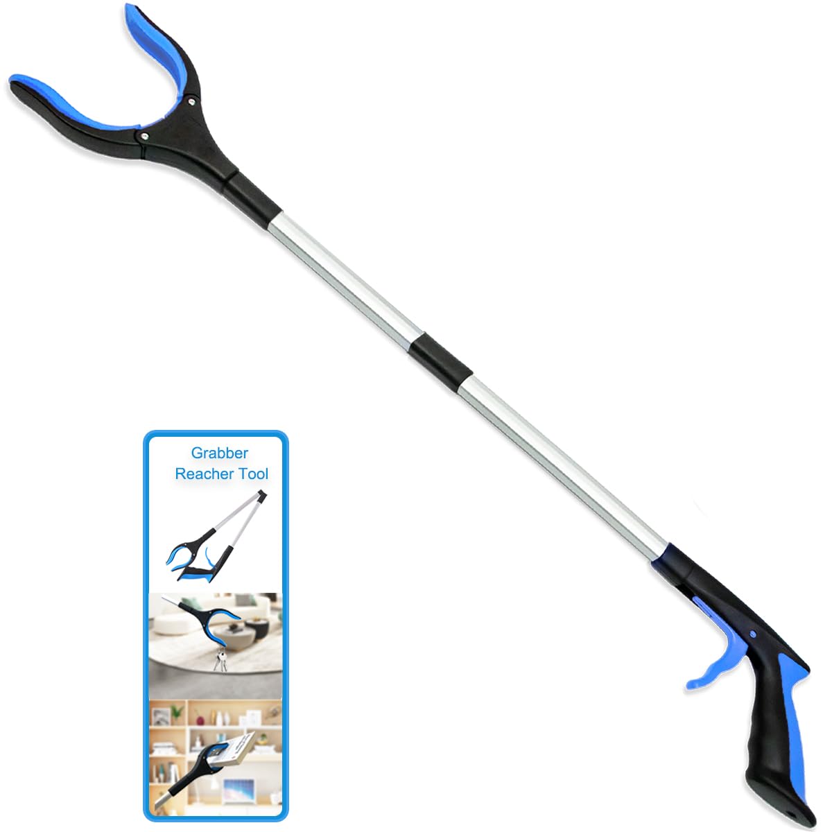 Grabber Reacher Tool, Grabber Tool 33 Inch Foldable, Grabber Reacher,