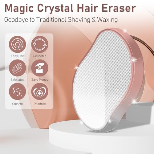 Crystal Hair Eraser for Women and Men, Reusable Crystal Hair Remover M