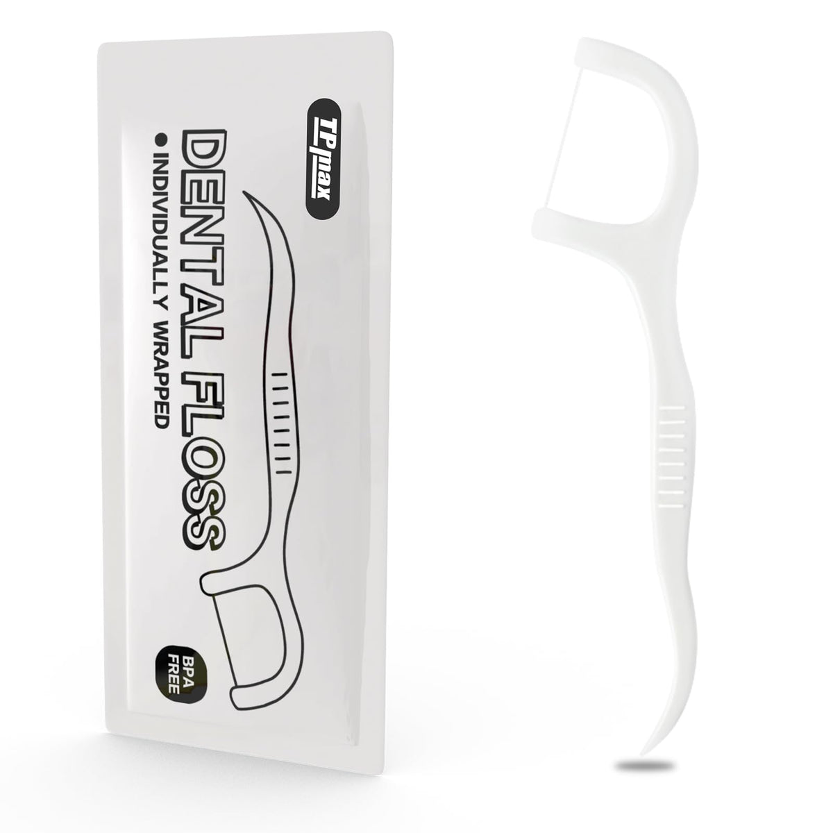 500 Count Dental Flossers Each Individually Wrapped, Floss Singles Bag