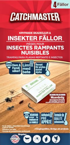 Catchmaster Spider & Insect Glue Trap - 4 Professional Strength Traps