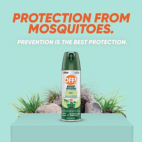 OFF! Deep Woods Insect Repellent Aerosol, Dry, Non-Greasy Formula, Bug ...