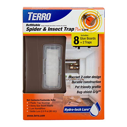 TERRO T3220 Refillable Spider & Insect Trap Attracts Pests with Hydro ...
