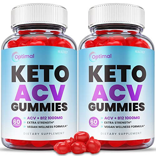 (2 Pack) Optimal Keto ACV Gummies - Official Formula, Vegan - Optimal