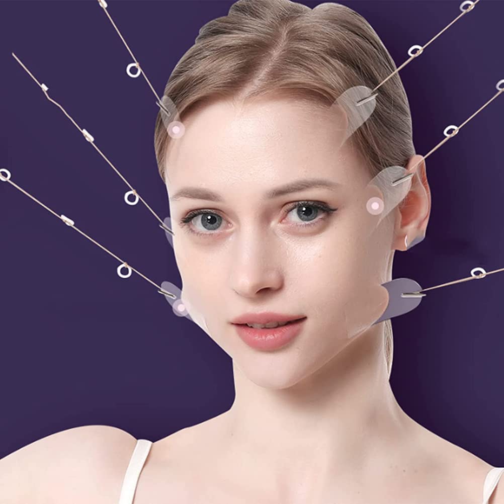 20 Pcs Face Lift Tape, Instant Face Neck and Eye Lift Tapes and Bands,